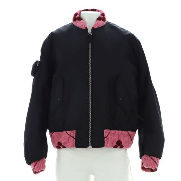 Prada | Jackets & Coats | Prada X Raf Simons Womens Logo Pocket Bomber ...
